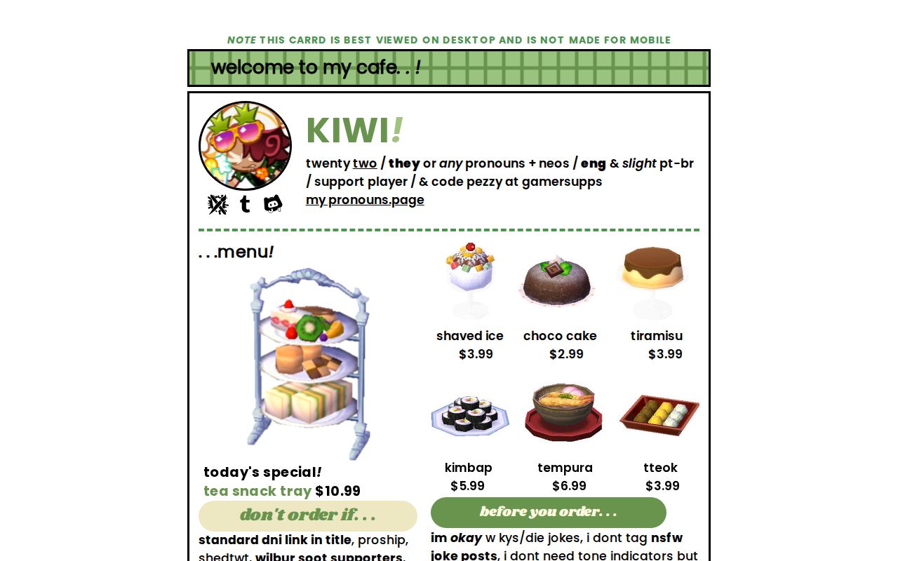 ⋆˚୨🥝୧⋆｡˚ !!